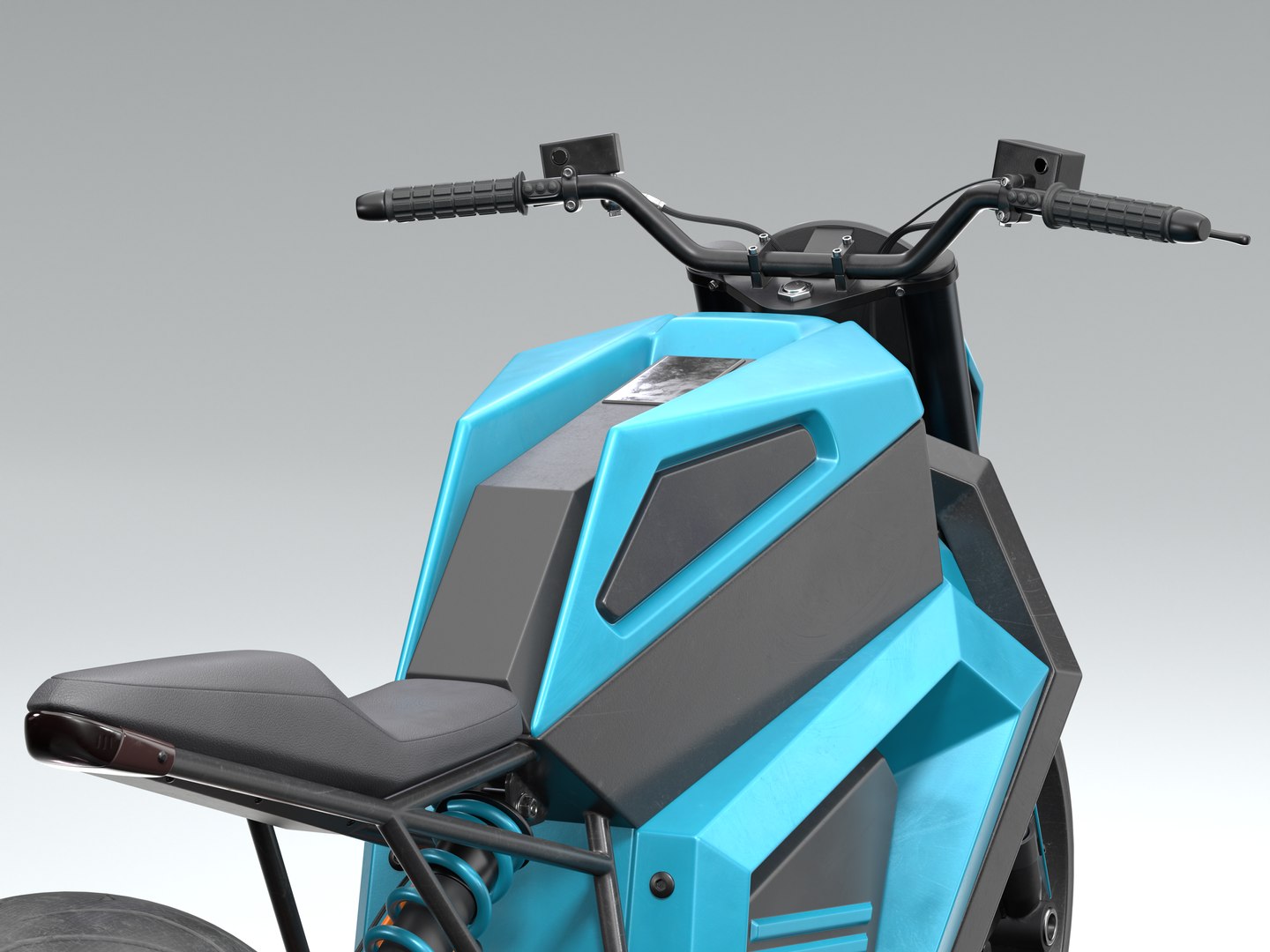 RMK E2 Electric Motorcycle Aquamarine 3D Model - TurboSquid 2212575