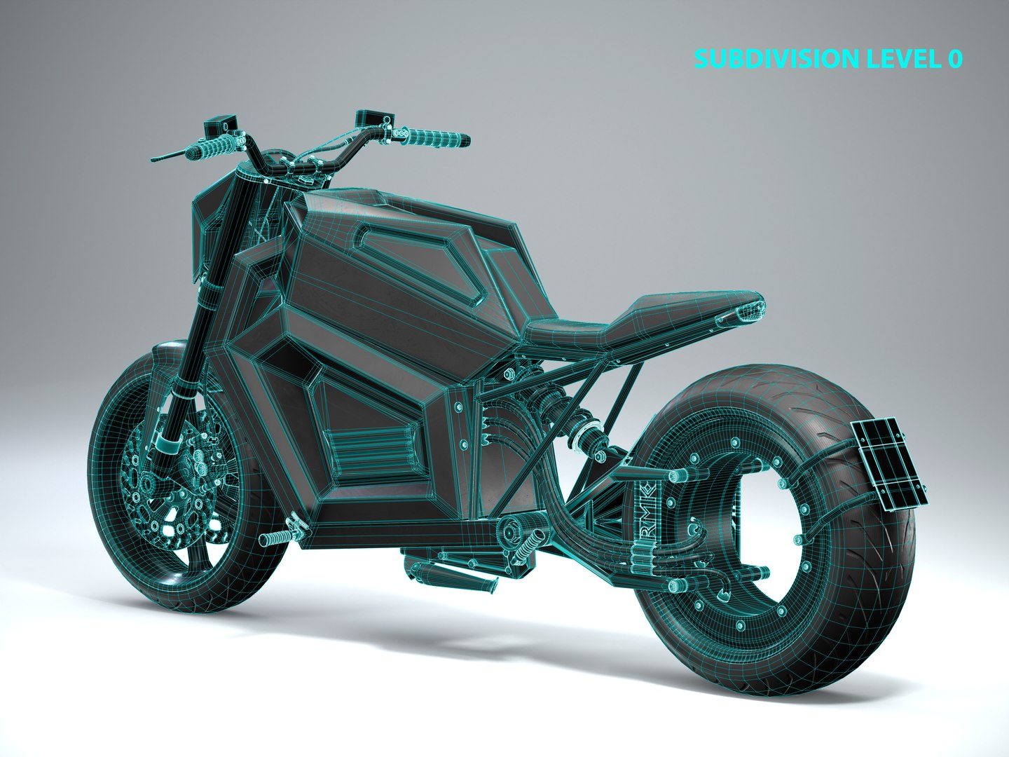 RMK E2 Electric Motorcycle Aquamarine 3D Model - TurboSquid 2212575