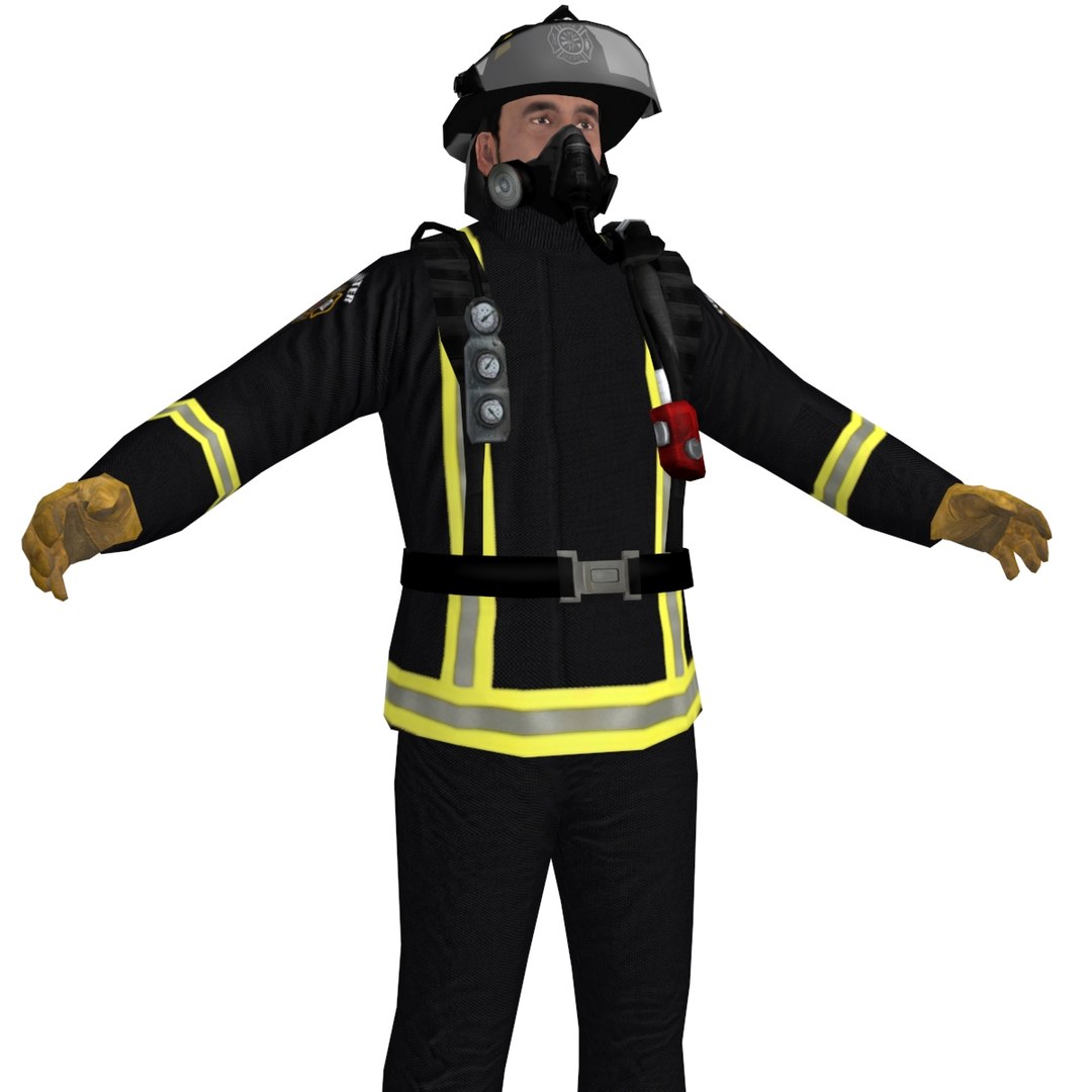 3d fireman ready