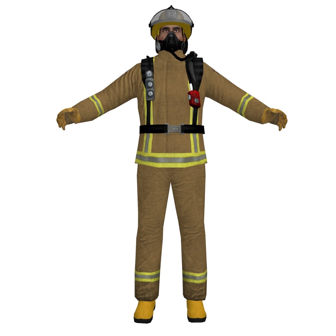 3d fireman ready