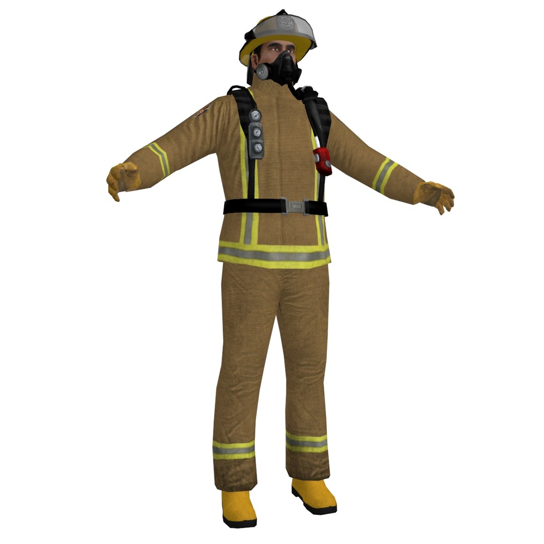 3d fireman ready