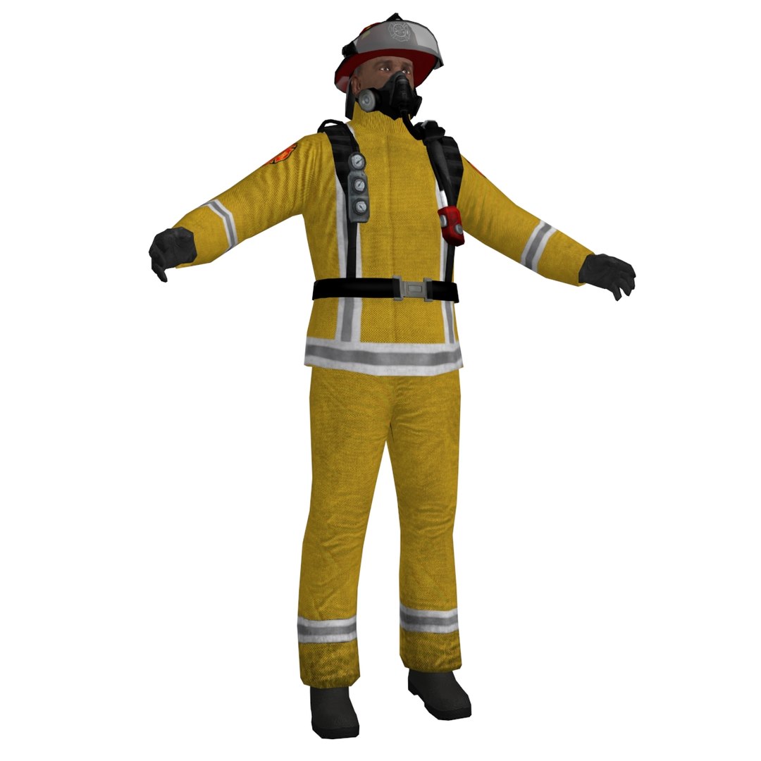 3d fireman ready