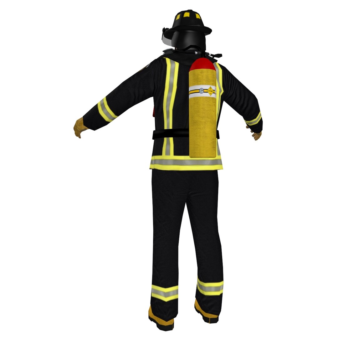3d fireman ready
