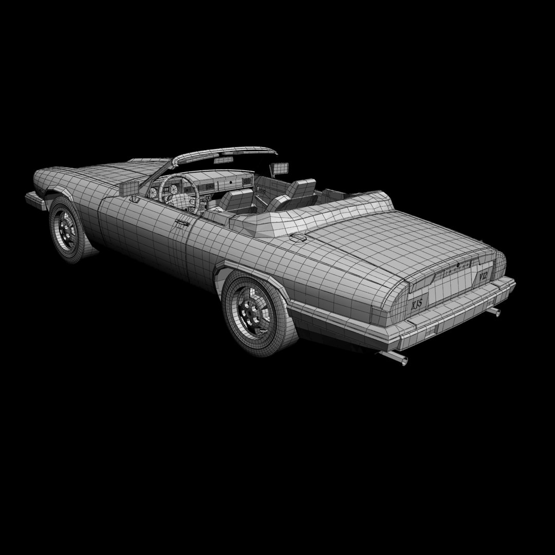 Jaguar XJ-S Cabrio 3D Model - TurboSquid 2090552