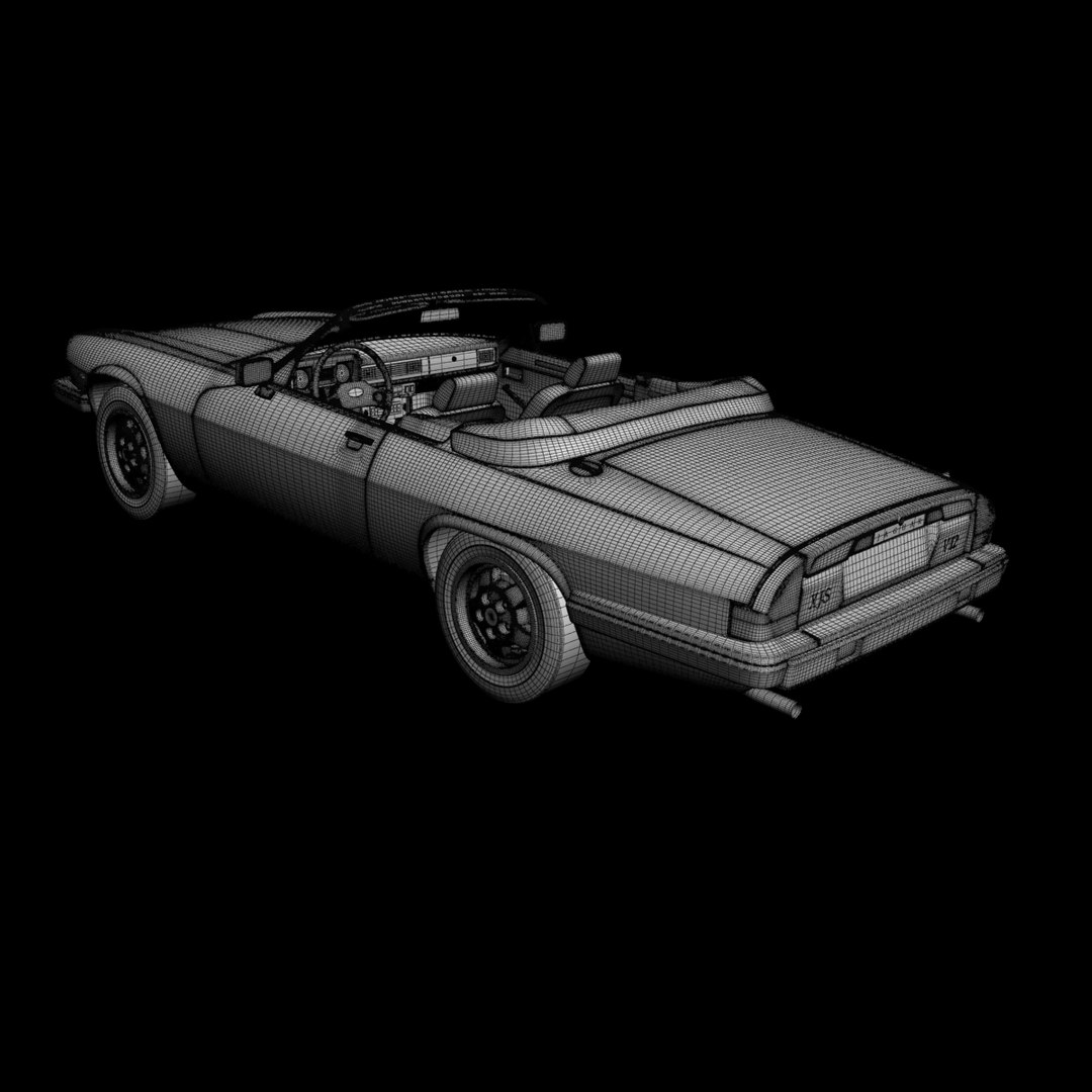 Jaguar XJ-S Cabrio 3D Model - TurboSquid 2090552