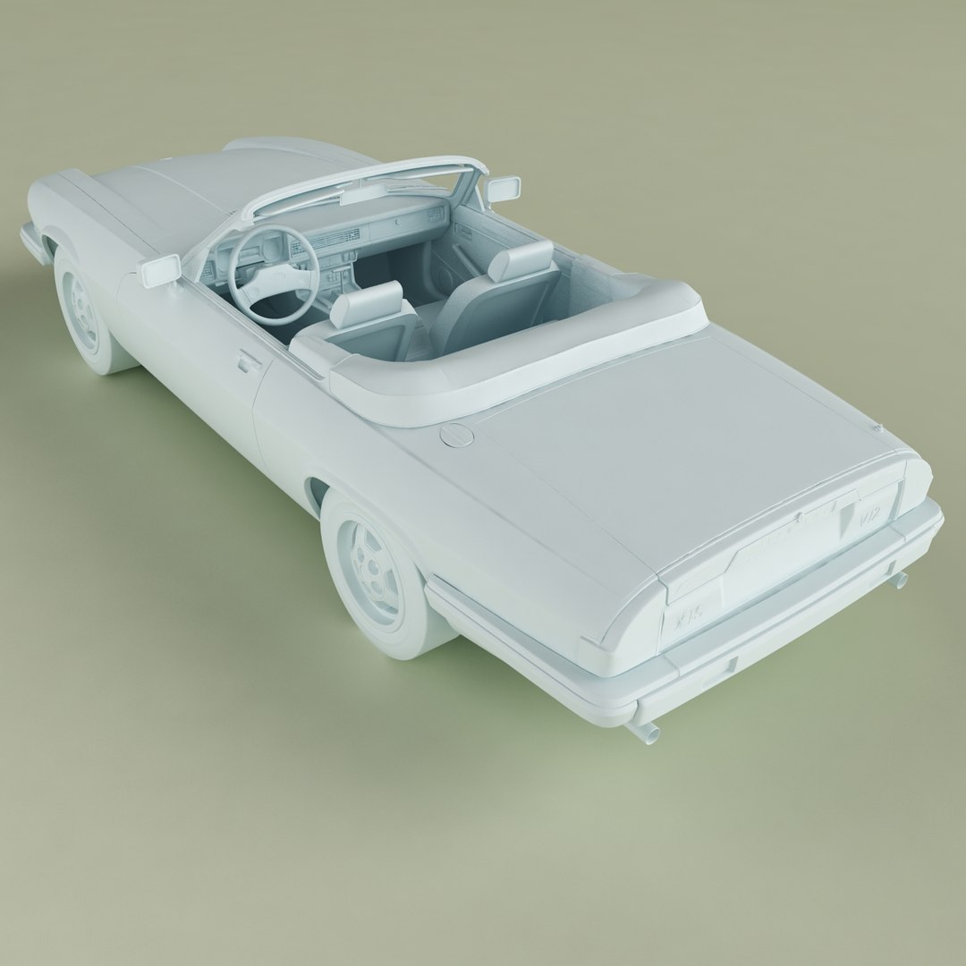 Jaguar XJ-S Cabrio 3D Model - TurboSquid 2090552