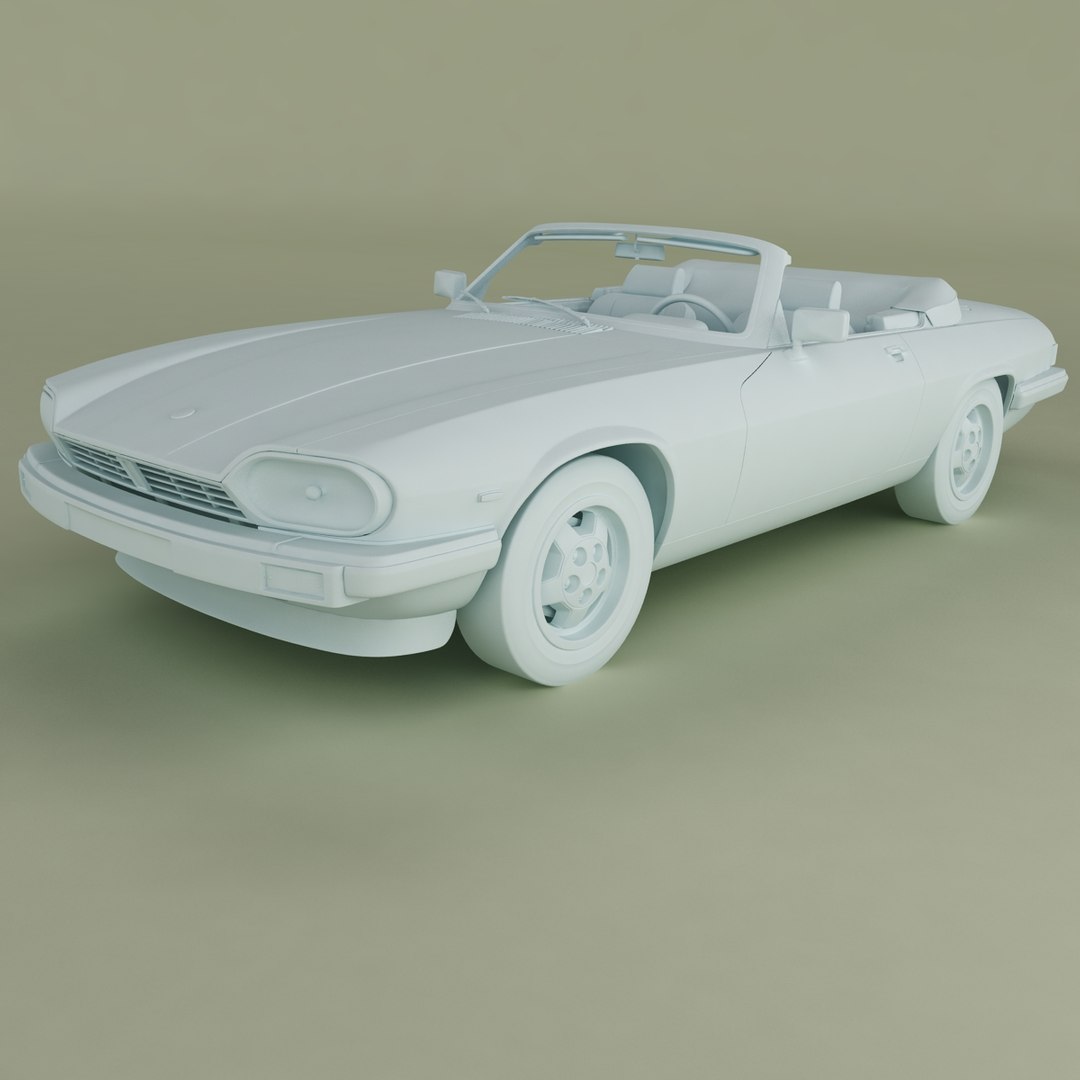 Jaguar XJ-S Cabrio 3D Model - TurboSquid 2090552