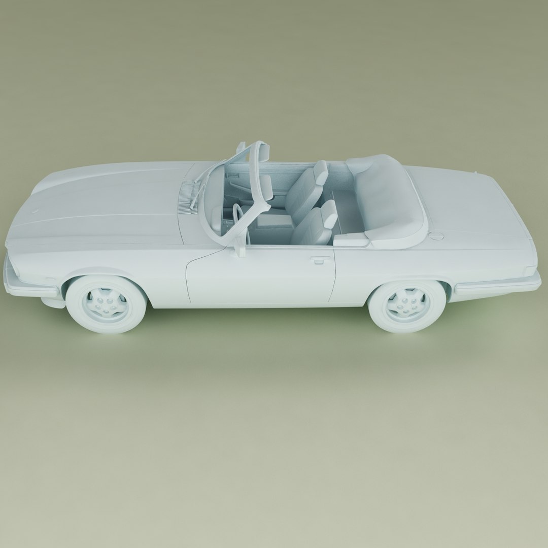 Jaguar XJ-S Cabrio 3D Model - TurboSquid 2090552