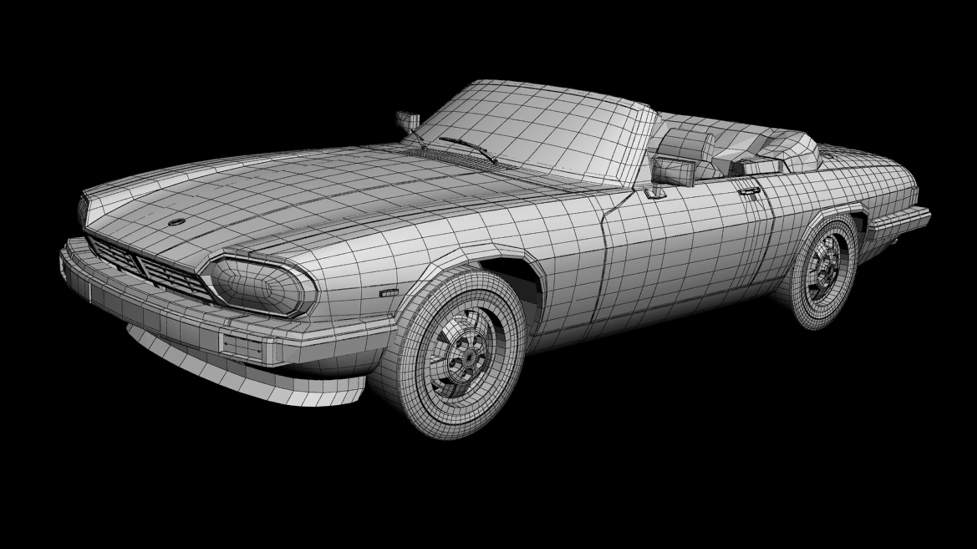Jaguar XJ-S Cabrio 3D Model - TurboSquid 2090552