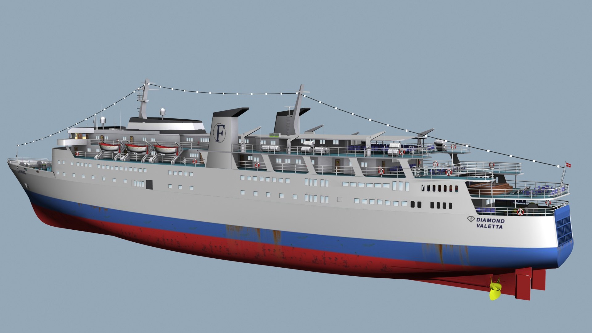 3D F Diamond Ship - TurboSquid 1657024