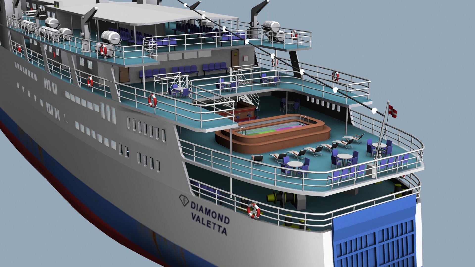 3D F Diamond Ship - TurboSquid 1657024