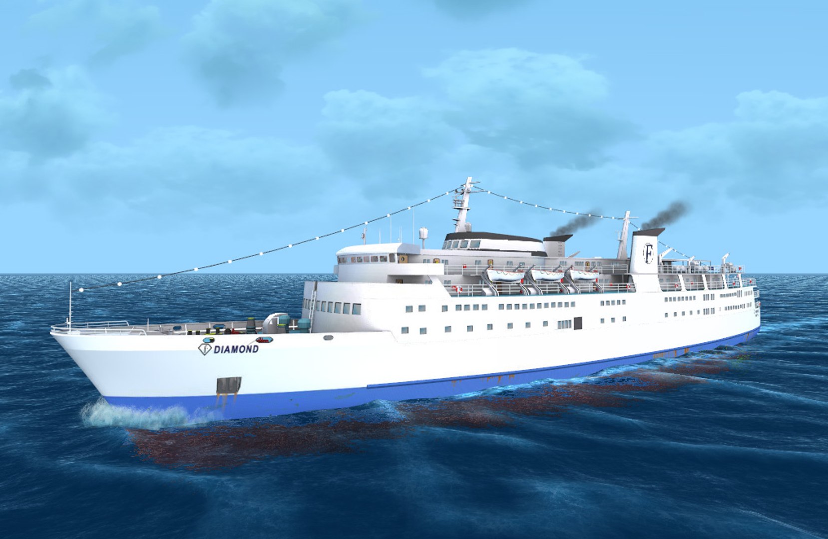 3D F Diamond Ship - TurboSquid 1657024