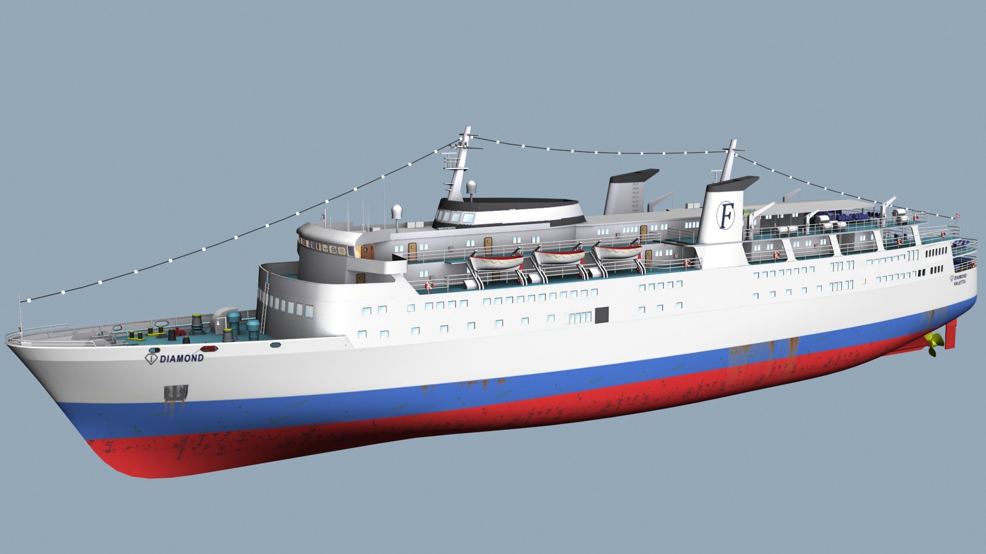 3D F Diamond Ship - TurboSquid 1657024