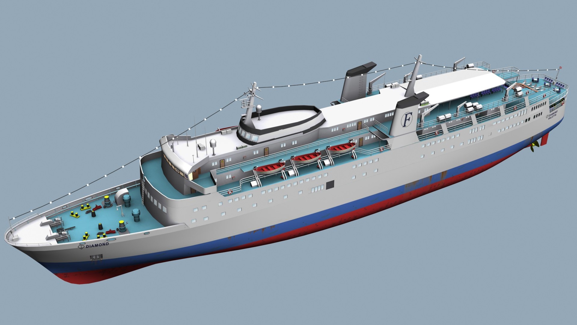 3D F Diamond Ship - TurboSquid 1657024