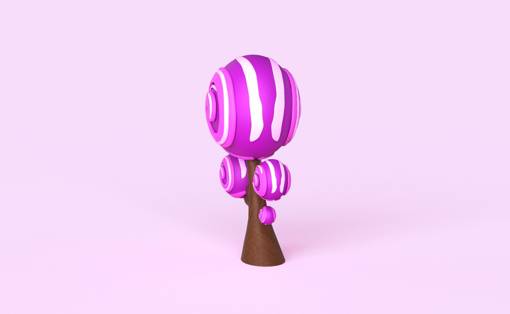 Cartoon Candy Tree 7 Model - TurboSquid 2251040