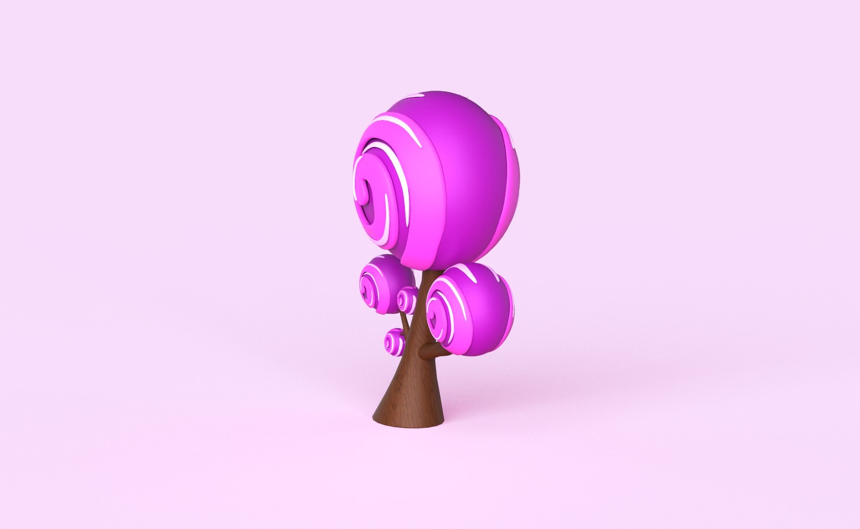 Cartoon Candy Tree 7 Model - TurboSquid 2251040