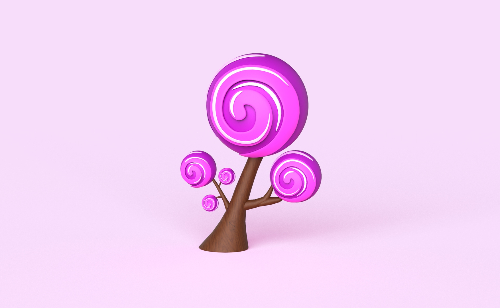Cartoon Candy Tree 7 Model - TurboSquid 2251040
