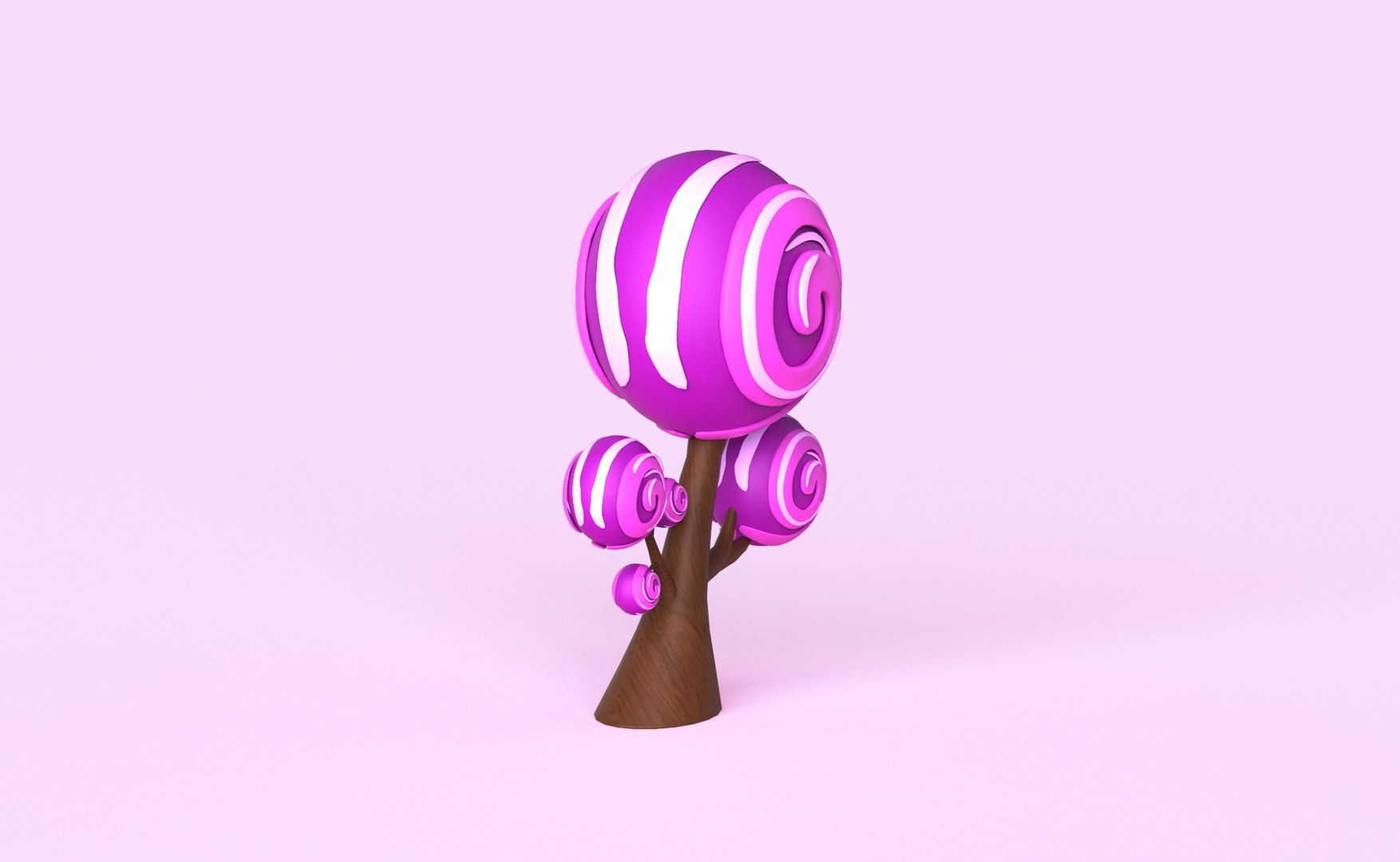 Cartoon Candy Tree 7 Model - TurboSquid 2251040