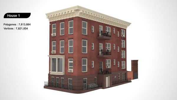modelo 3d 10 edificios de Brooklyn - TurboSquid 1951807