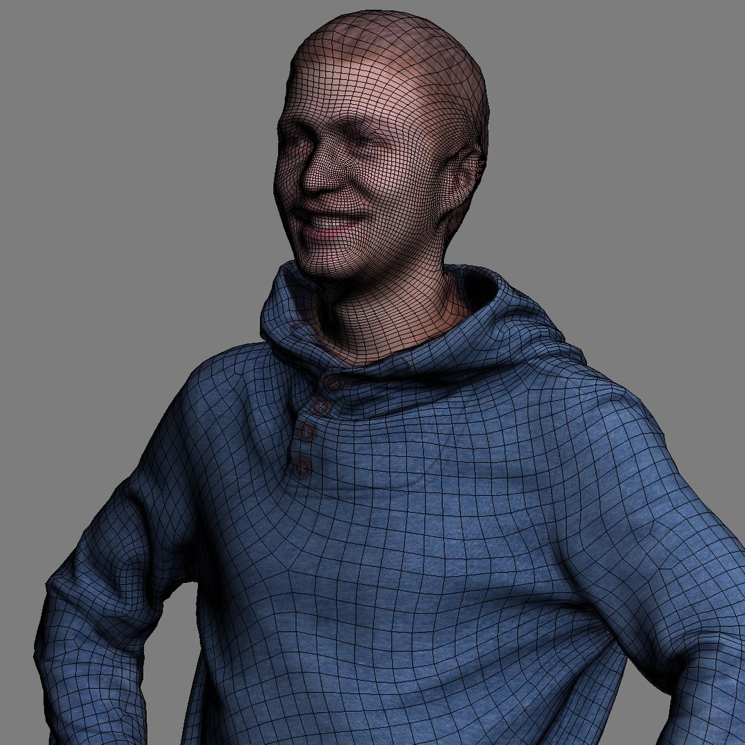 realistic human 3d model