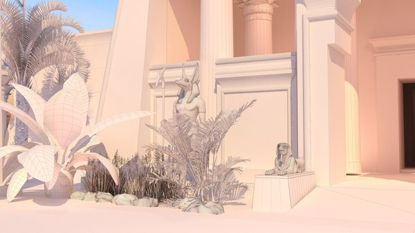 modelo 3d Palacio exterior del faraón - 2021 - Vol 01 - TurboSquid 1845229