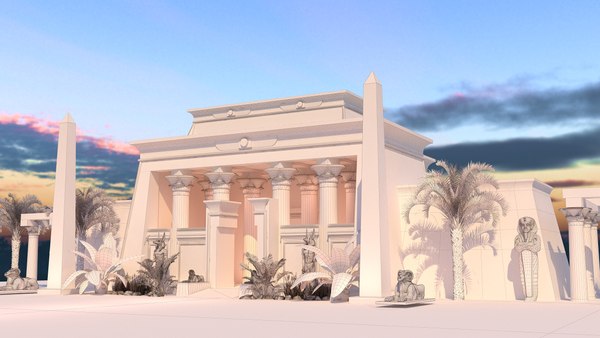 modelo 3d Palacio exterior del faraón - 2021 - Vol 01 - TurboSquid 1845229