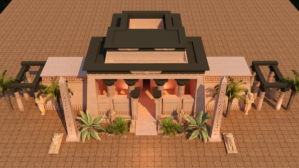 modelo 3d Palacio exterior del faraón - 2021 - Vol 01 - TurboSquid 1845229