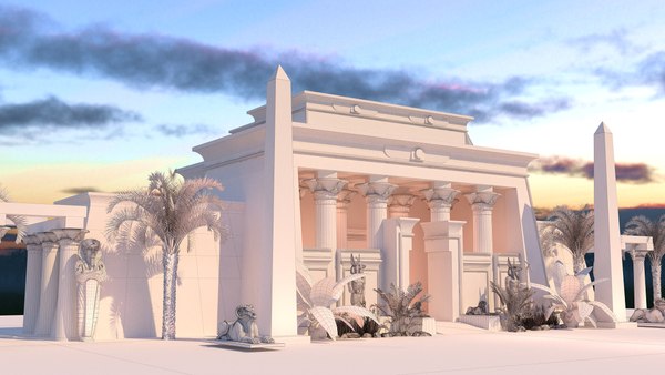 modelo 3d Palacio exterior del faraón - 2021 - Vol 01 - TurboSquid 1845229