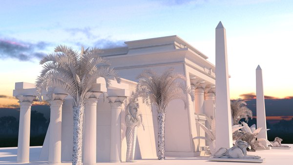 modelo 3d Palacio exterior del faraón - 2021 - Vol 01 - TurboSquid 1845229