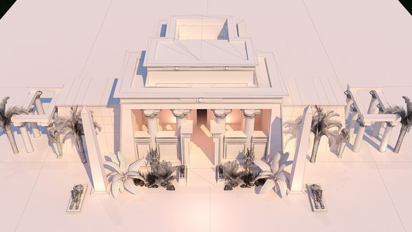 modelo 3d Palacio exterior del faraón - 2021 - Vol 01 - TurboSquid 1845229