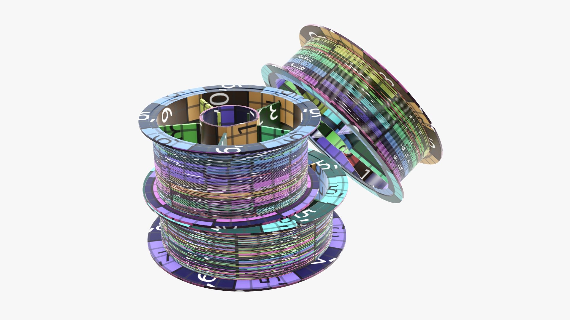 Fishing Spool Line 3D Model - TurboSquid 1666451