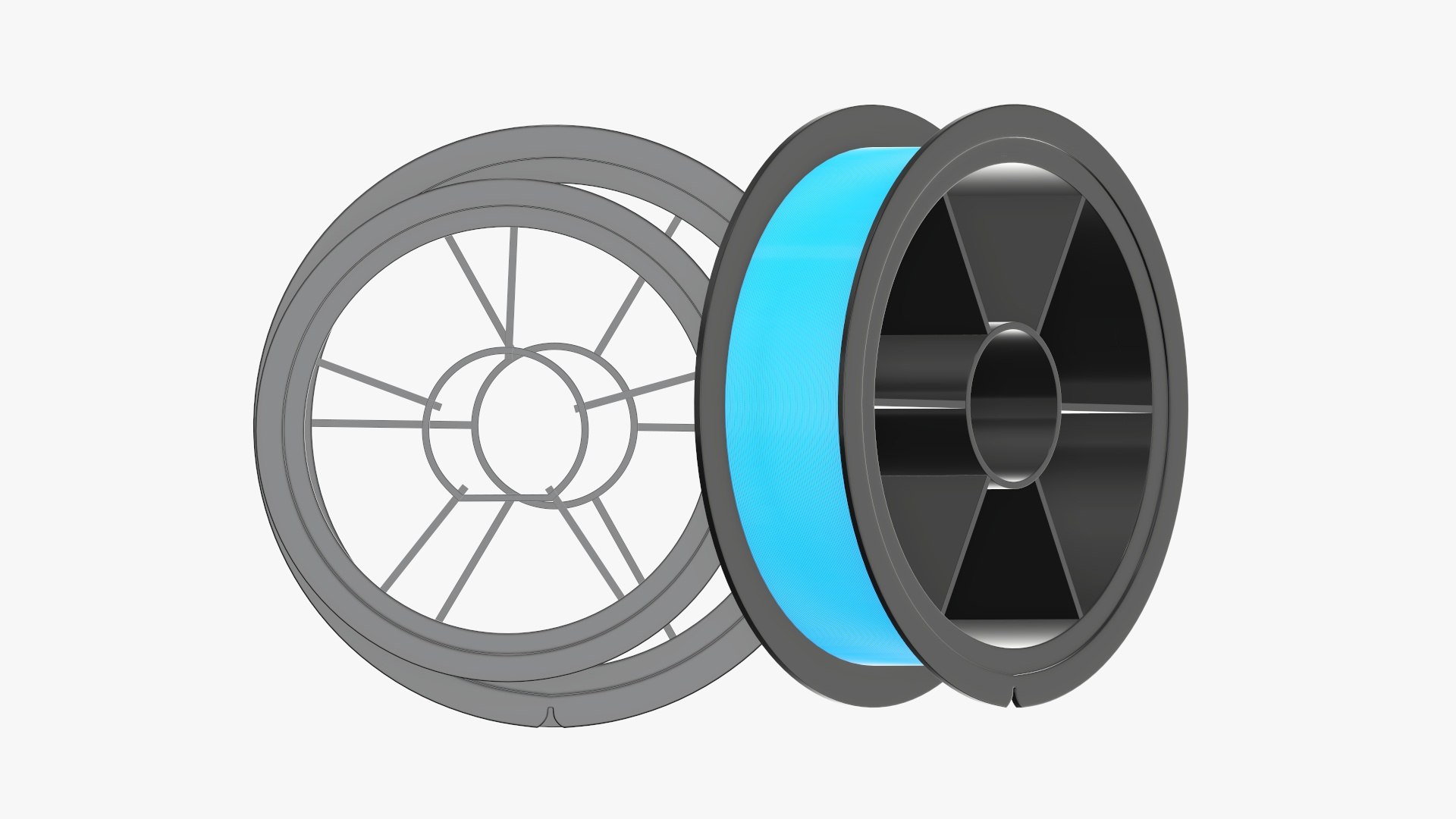 Fishing Spool Line 3D Model - TurboSquid 1666451