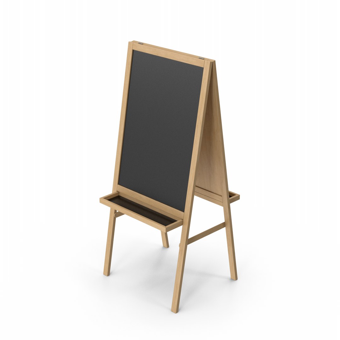 3D Model Easel Wood Stand - TurboSquid 2338513