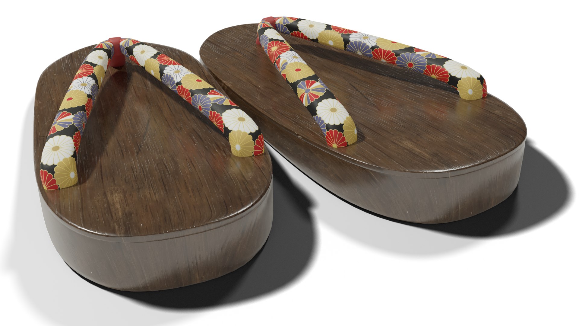 Japanese Parasol And Geta Set 3D Model - TurboSquid 1734806