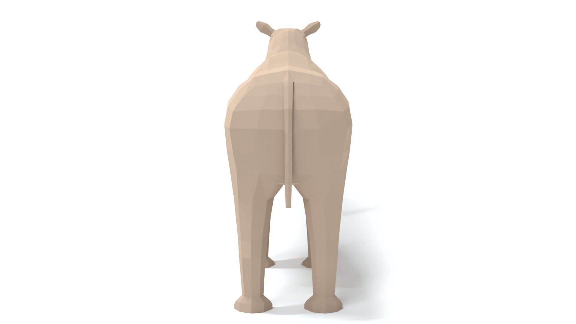 Low Poly Cartoon Paraceratherium 3D model - TurboSquid 1846433