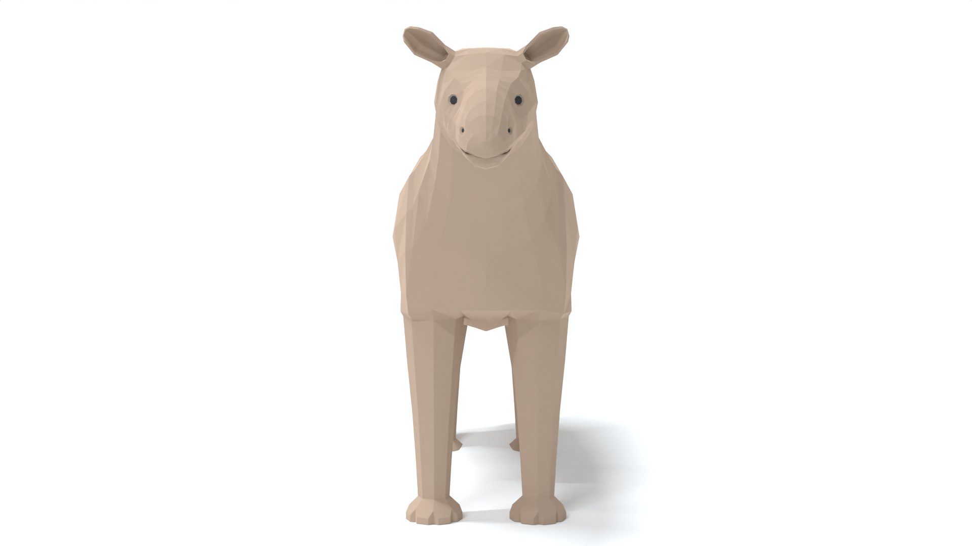 Low Poly Cartoon Paraceratherium 3D model - TurboSquid 1846433