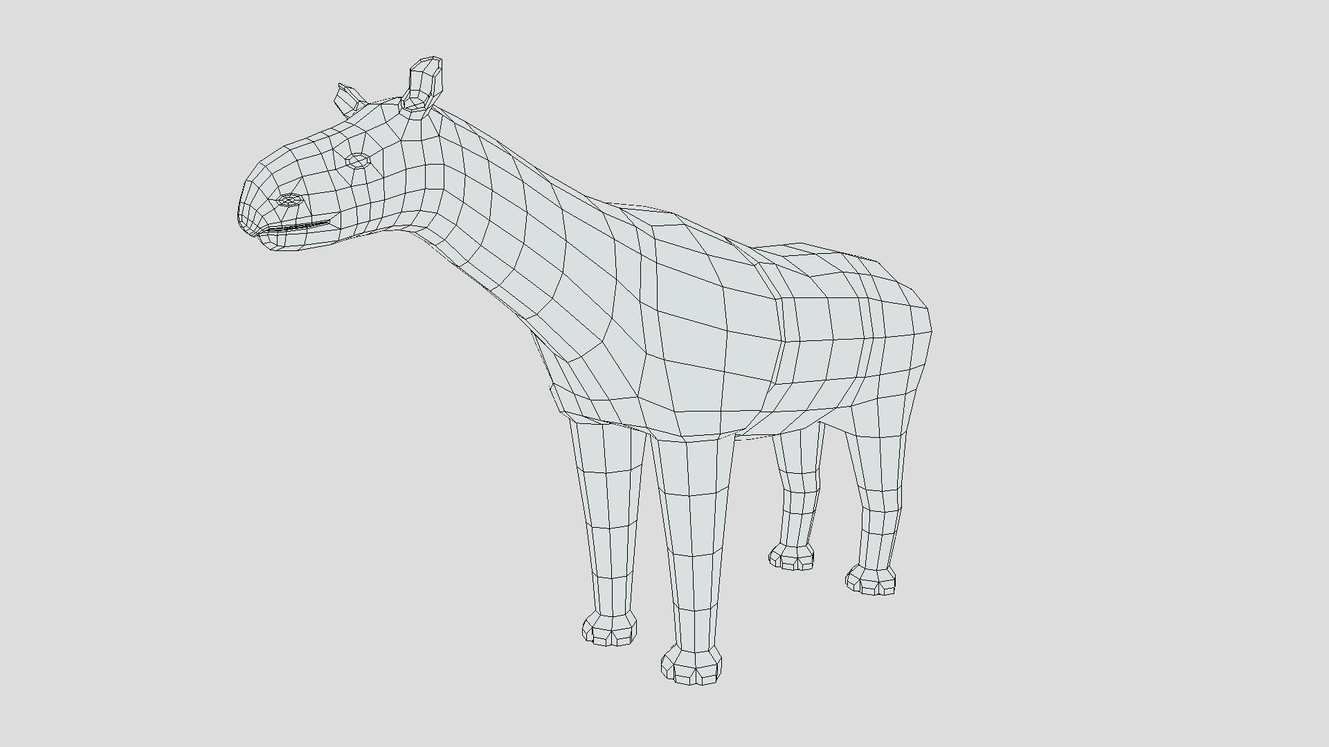 Low Poly Cartoon Paraceratherium 3D model - TurboSquid 1846433