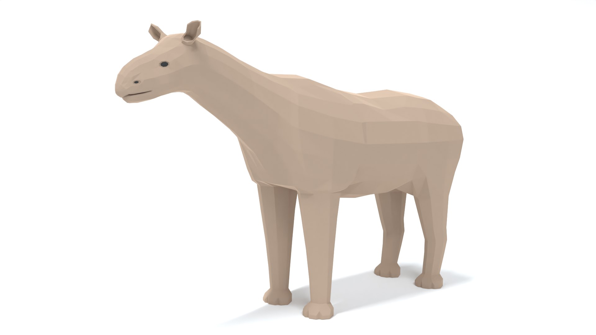 Low Poly Cartoon Paraceratherium 3D model - TurboSquid 1846433