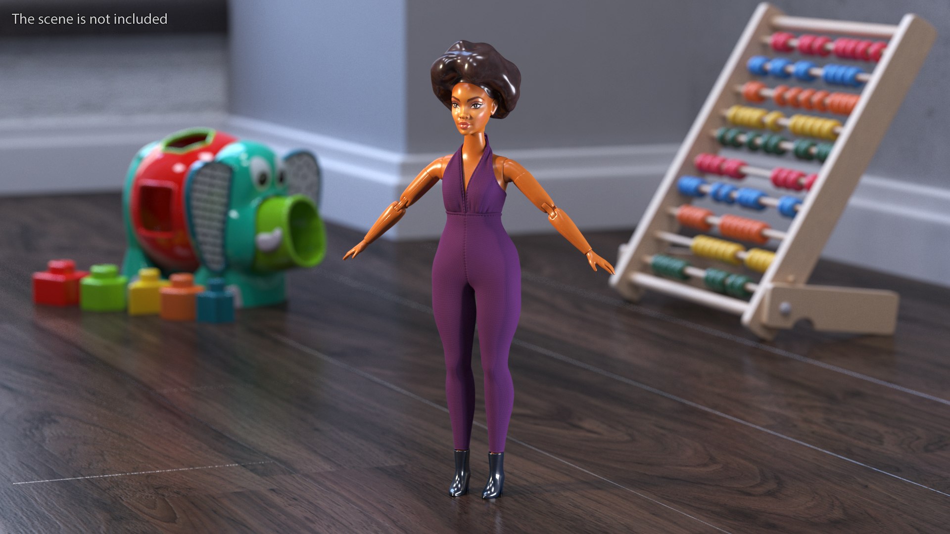 3D Toy Doll Figure Neutral Pose Dressed - TurboSquid 1874688