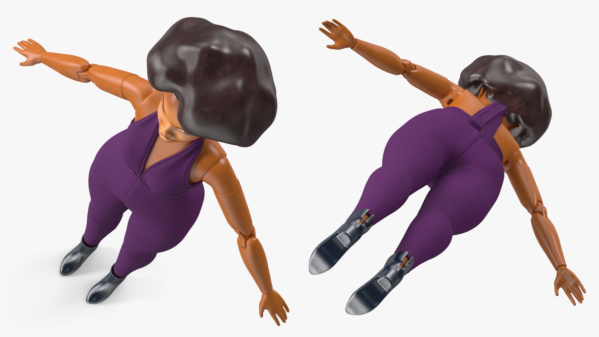 3D Toy Doll Figure Neutral Pose Dressed - TurboSquid 1874688