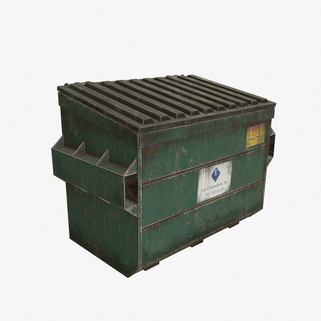 3D garbage container - TurboSquid 1660928