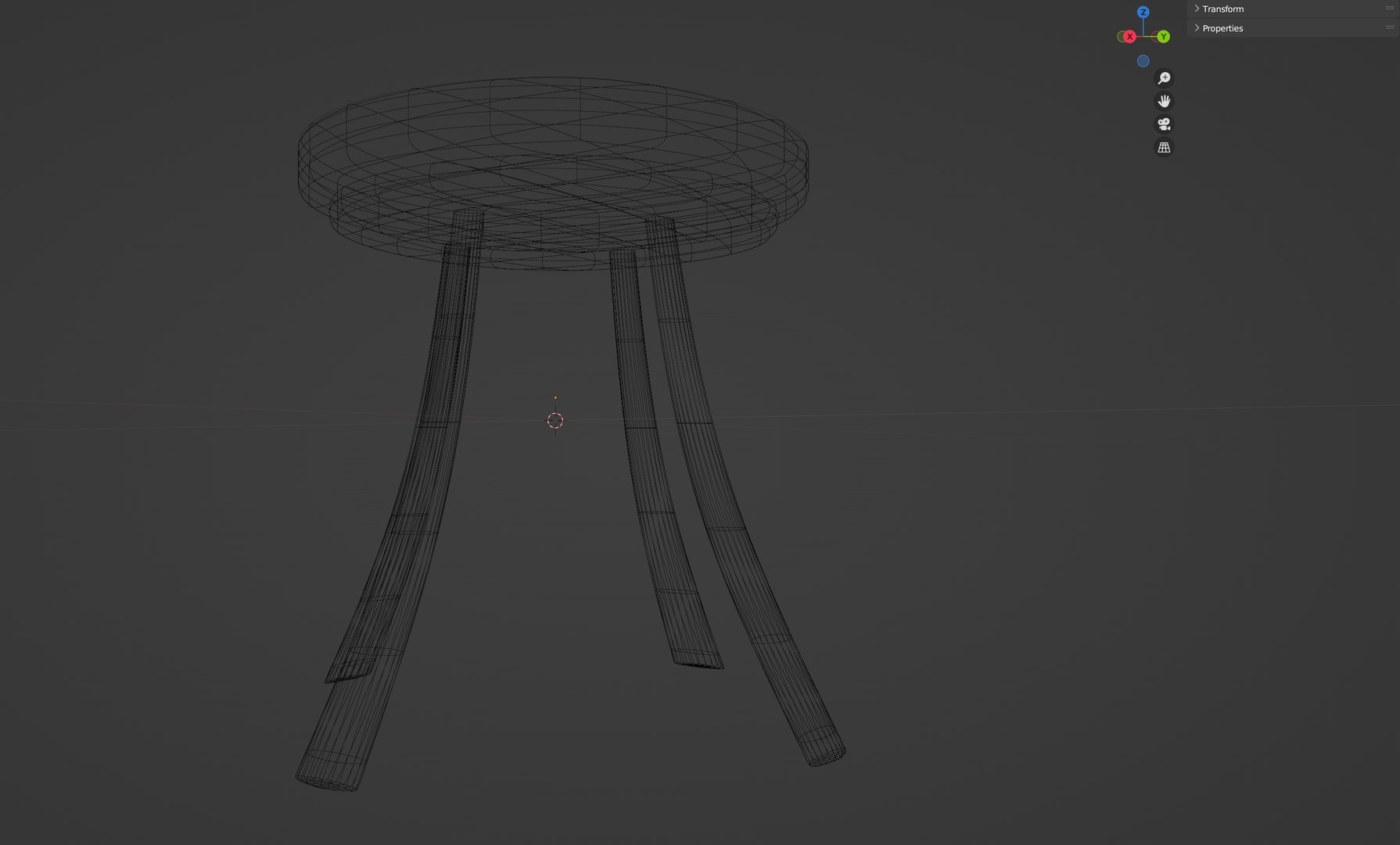 Mid Century Mod Bath Stool Model - TurboSquid 2148014