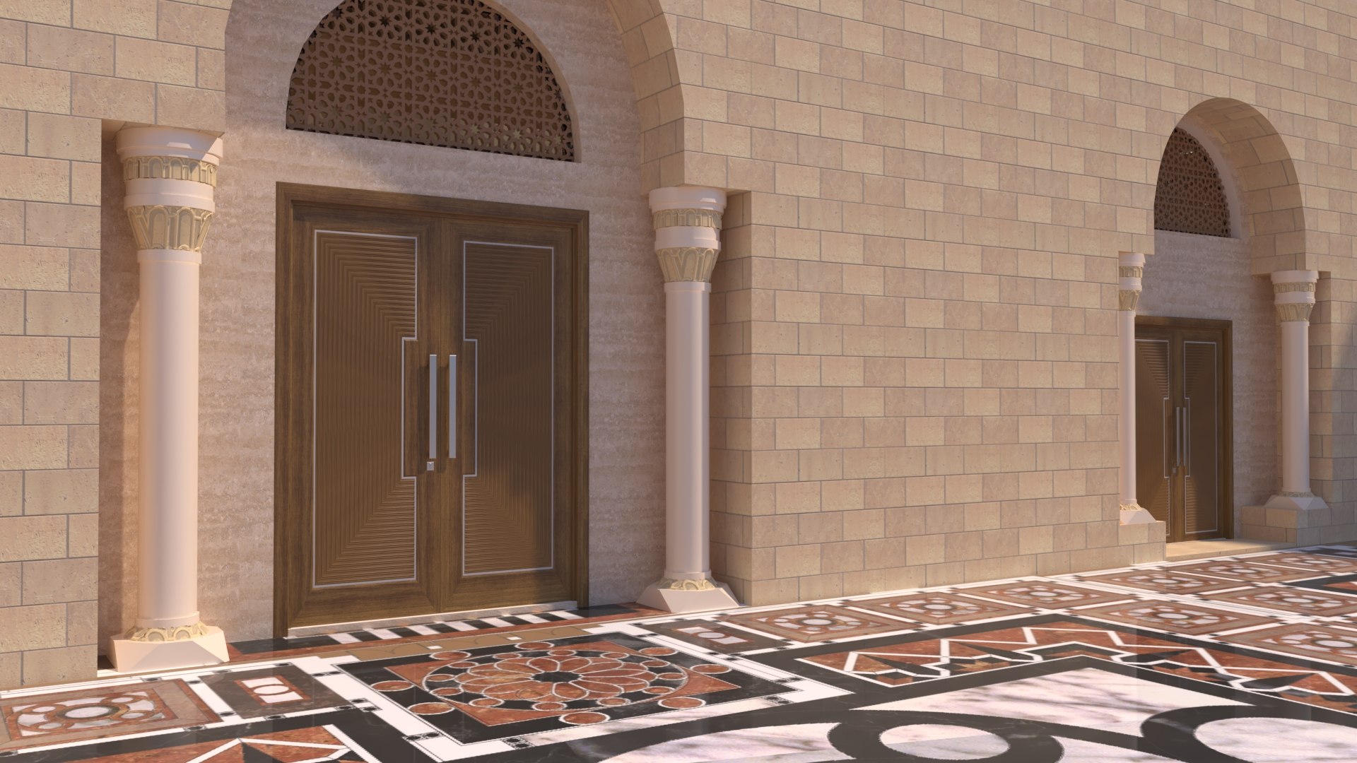 Mosque Interior 2 3D Model - TurboSquid 2202407
