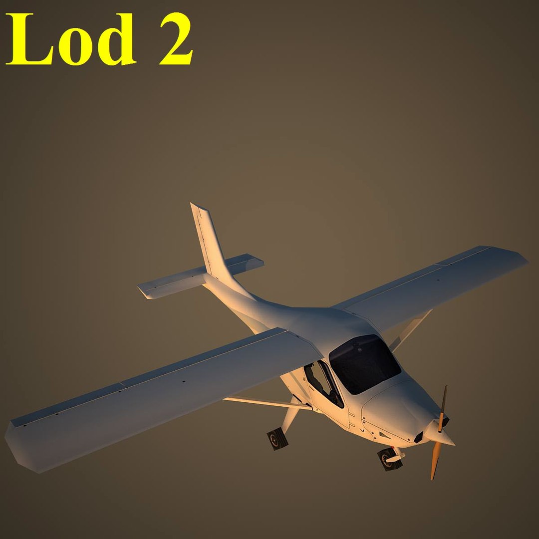 3d Model Jabiru Basic Aircraft