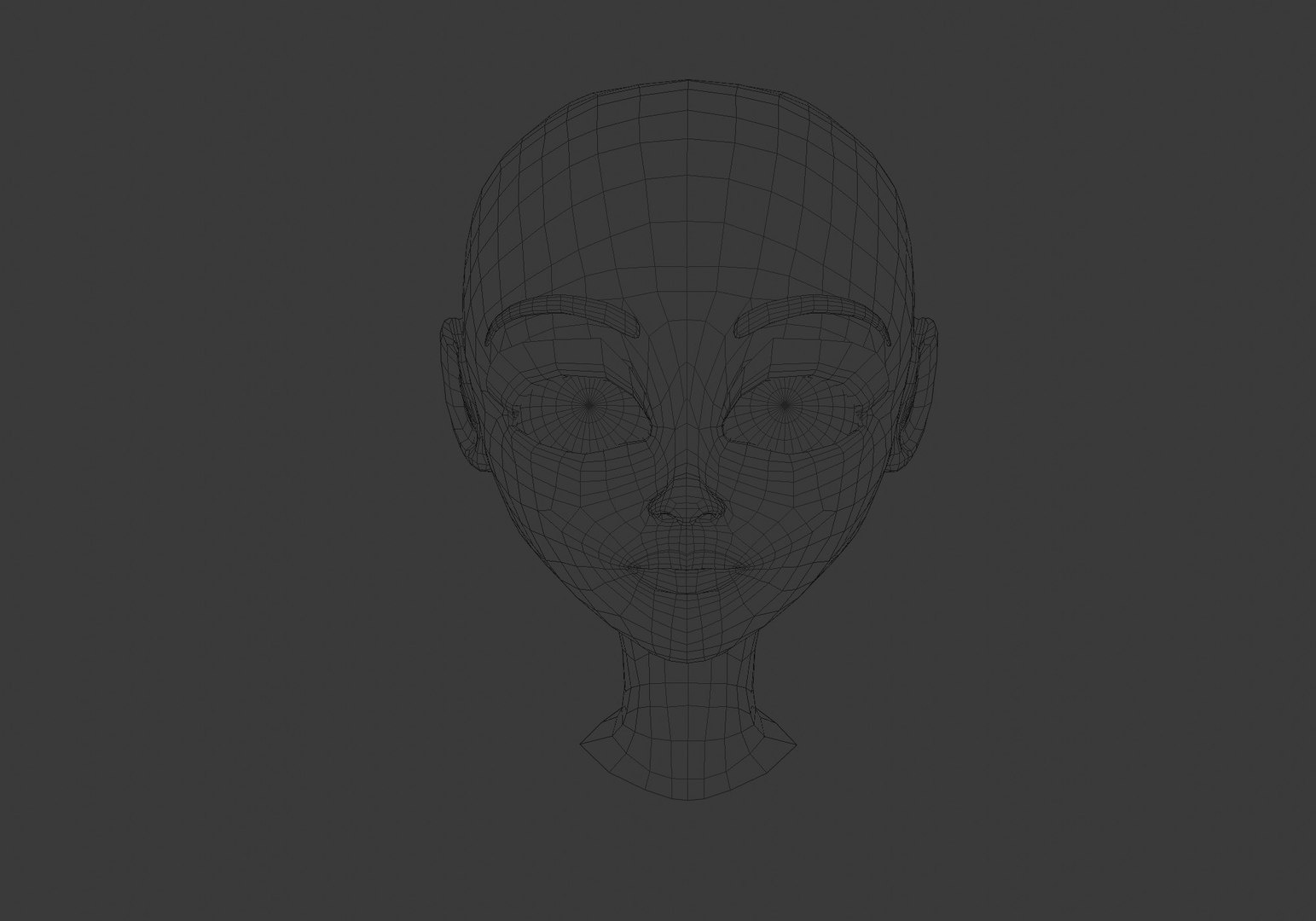 3D Cartoon Female Head - TurboSquid 1912829