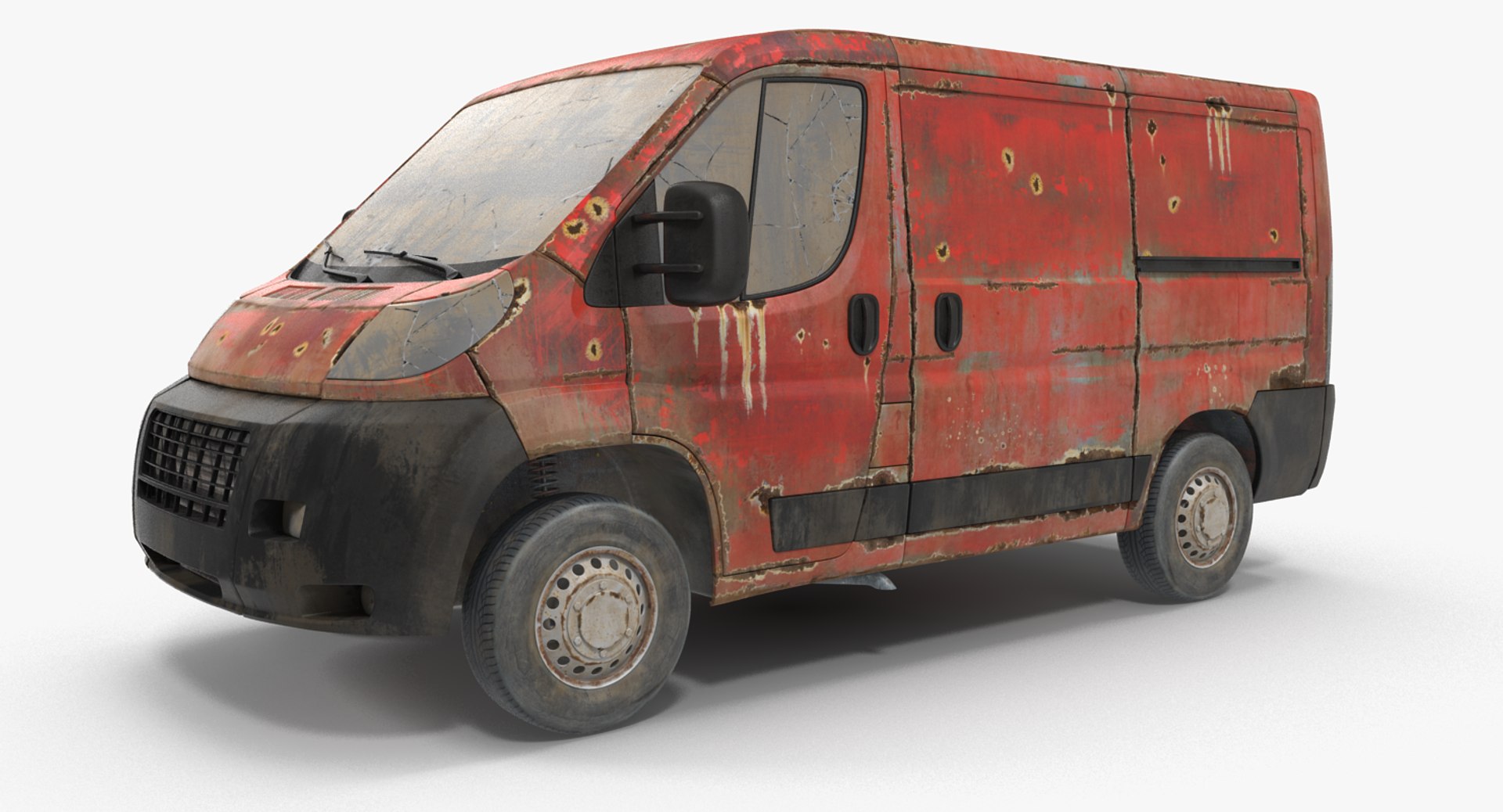 Rusty van 3D model - TurboSquid 1381823