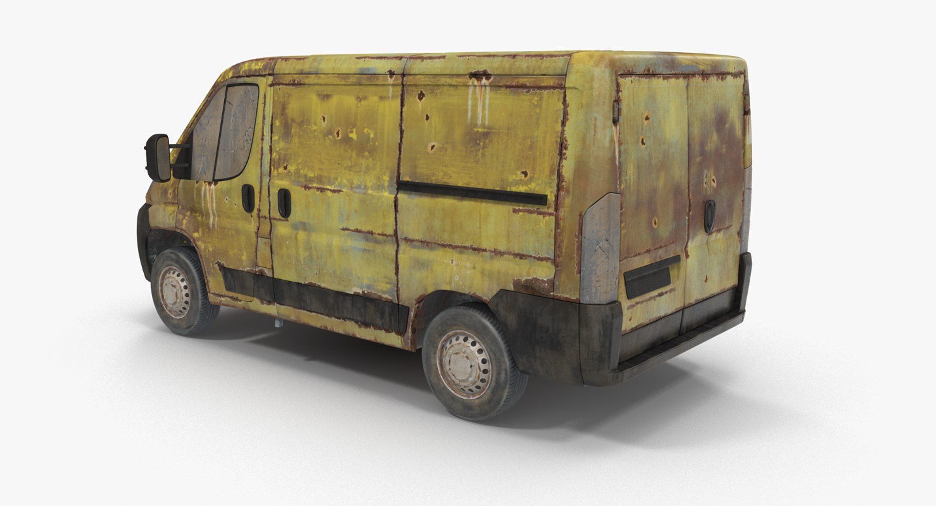 Rusty van 3D model - TurboSquid 1381823