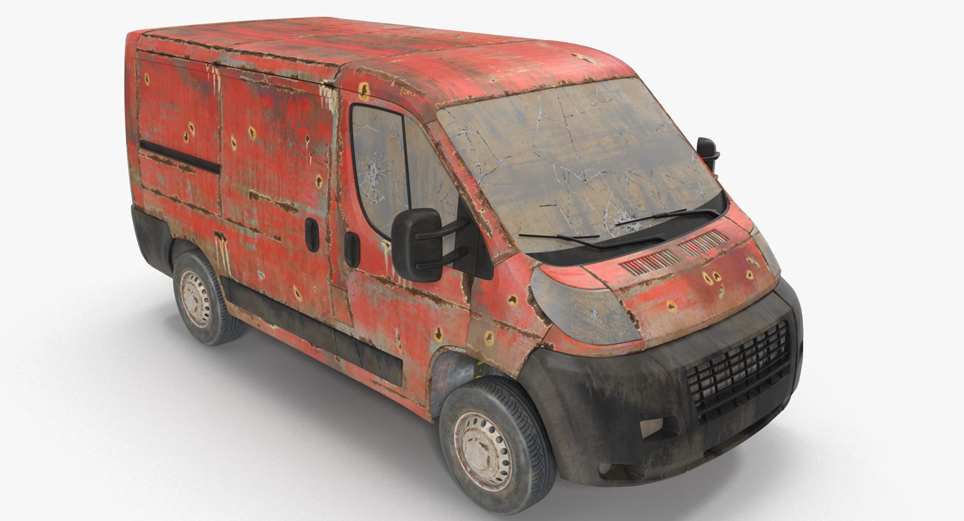 Rusty van 3D model - TurboSquid 1381823