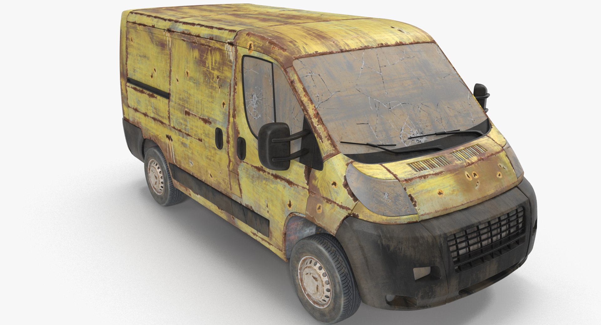Rusty van 3D model - TurboSquid 1381823