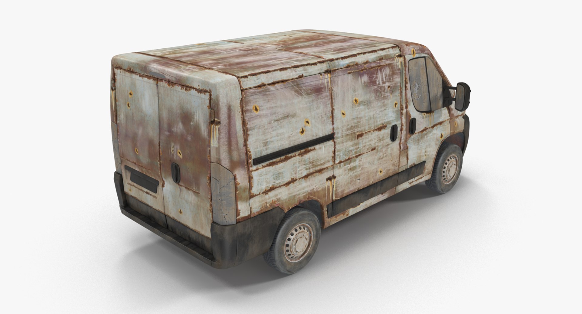 Rusty van 3D model - TurboSquid 1381823